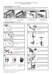 Electromagnetic Lock Installation Instruction (Indoor Series)