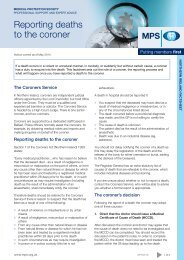 Report writing - Medical Protection Society