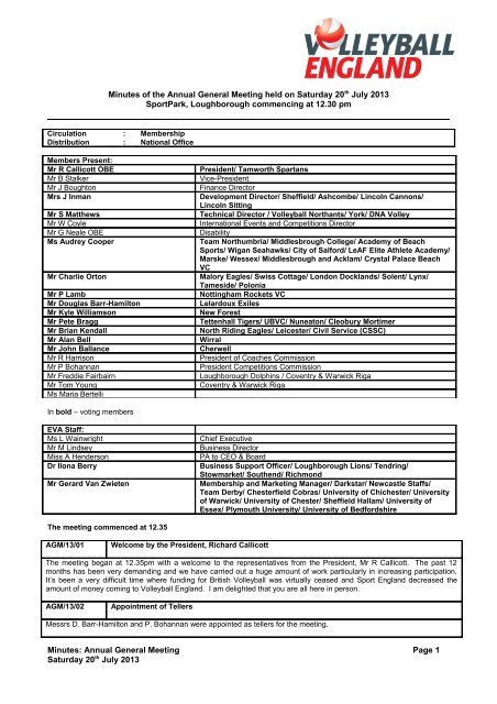 2013 AGM Minutes