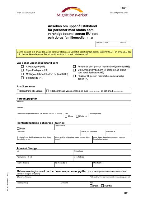 AnsÃ¶kan om uppehÃ¥llstillstÃ¥nd fÃ¶r person med ... - Migrationsverket