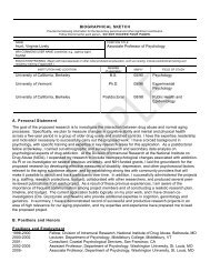 NIH biosketch example