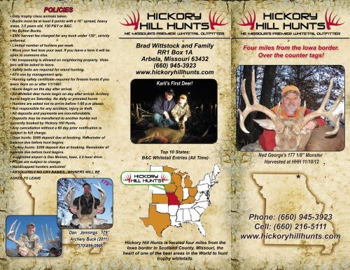 Download Our Brochure - Missouri Hunting Outfitters