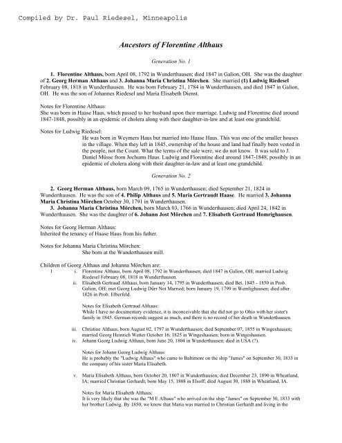 Ancestry report (pdf)