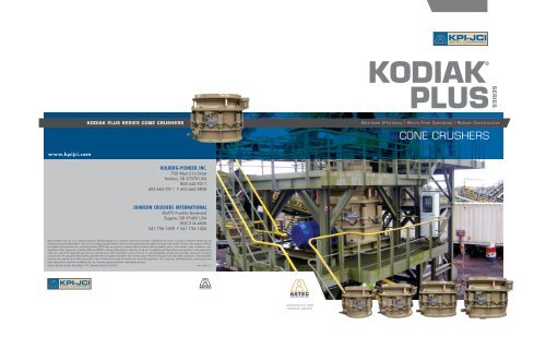 Kodiak Plus cone crushers - KPI-JCI