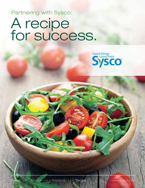 GET TO KNOW - Sysco- Portland