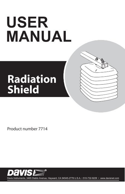 Radiation Shield (7714) - Davis Instruments Corp.