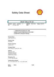 Process safety in shell