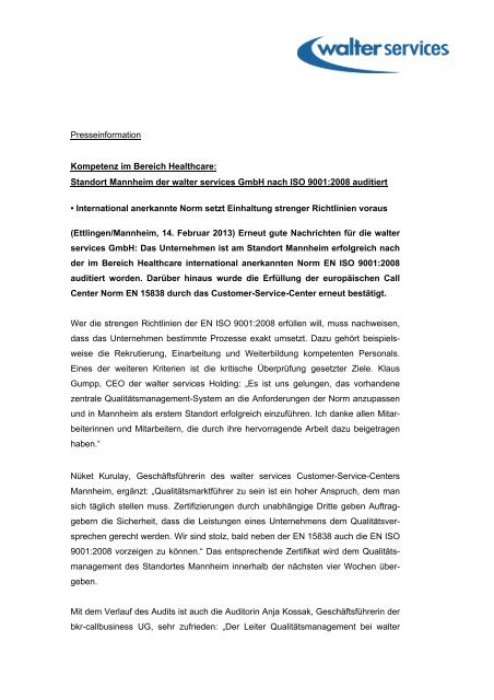 Download pdf - Walter Services GmbH