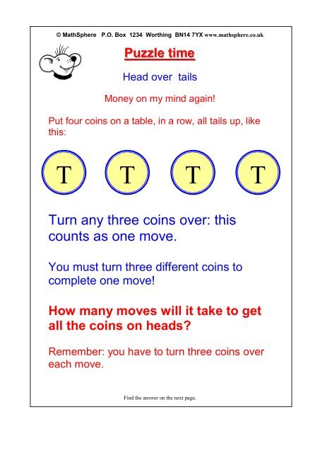 Head over tails - MathSphere