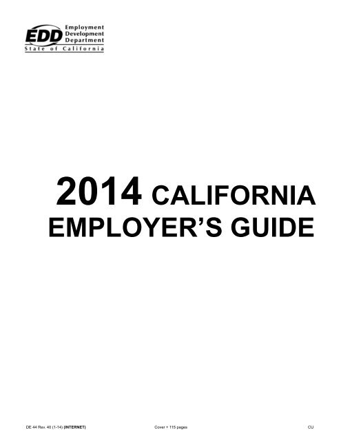 DE 44 - Employment Development Department - State of California