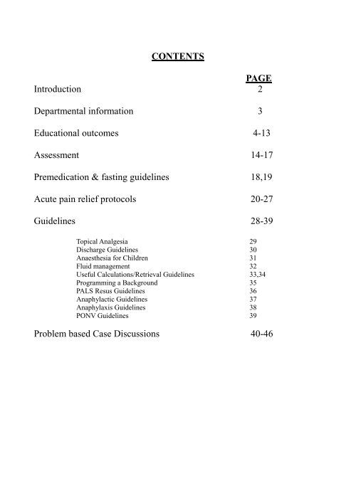 Trainee Handbook (Ver 3) - Tayside School of Anaesthesia