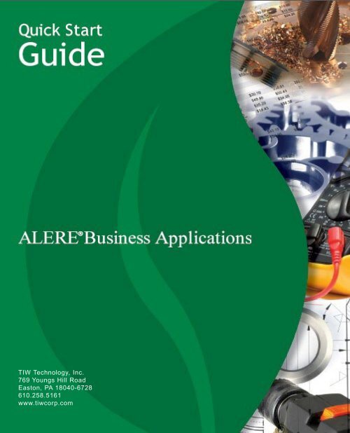 ALERE Quick Start Guide - TIW Technology, Inc.