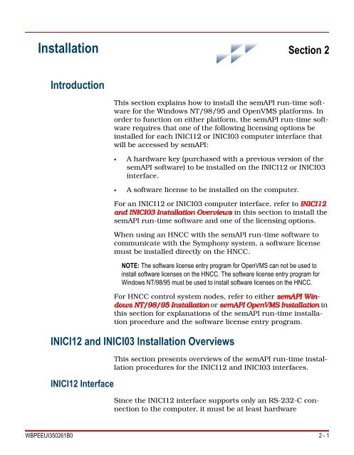 semapi installation for NT - ABB SolutionsBank