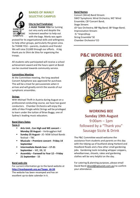 BANDS OF MANLY SELECTIVE