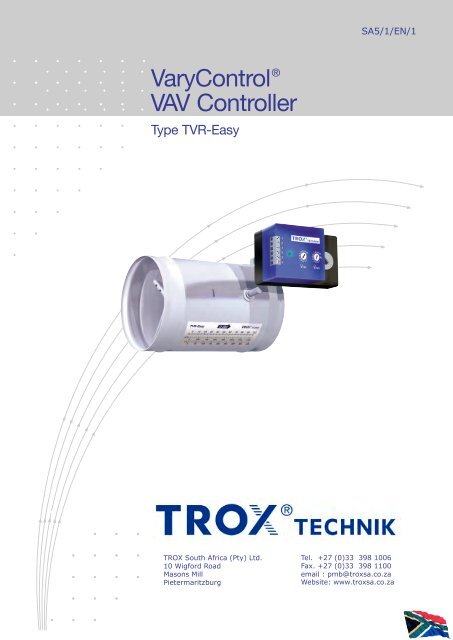 TVR-Easy VAV Controller - TROX