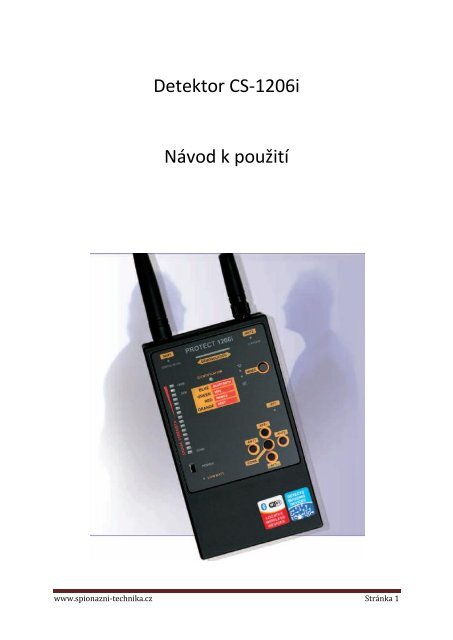 Návod na detektor CS-1206i