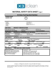 MSDS Document for TNT FOAMING DISINFECTANT CLEANER