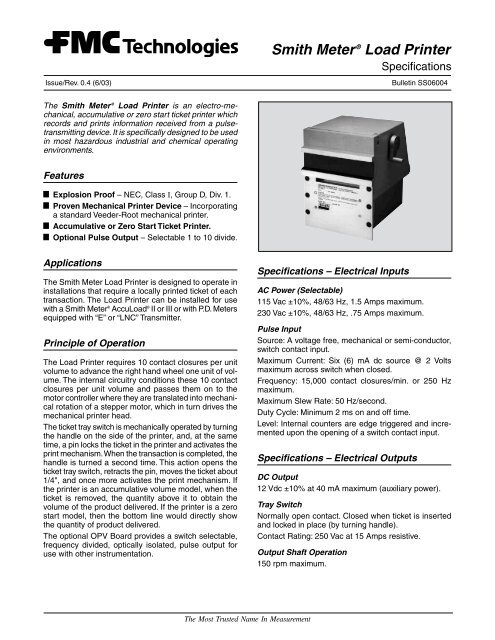 SS06004 - Measurement Solutions - FMC Technologies
