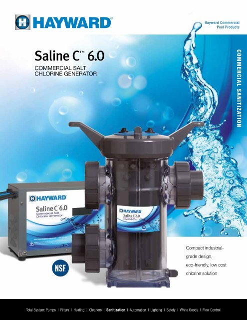 Saline C 6.0 Brochure - Hayward® Commercial Pool