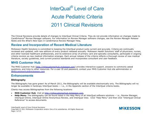 InterQualÂ® Level of Care - MVP Health Care