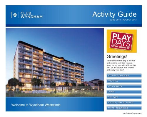 Activity Guide - Wyndham Vacation Resorts