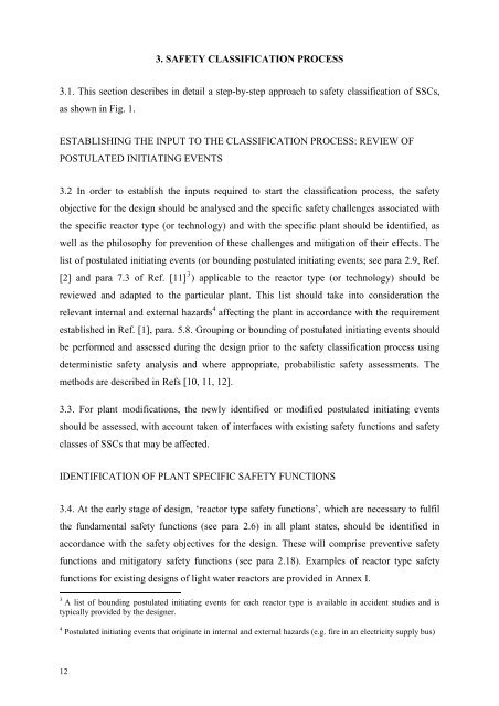 3. SAFETY CLASSIFICATION