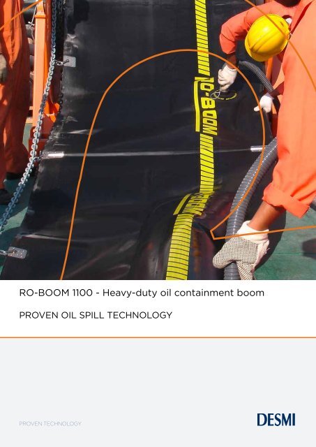 RO-BOOM 1100 - Heavy-duty oil containment boom - Desmi