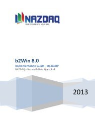 B2Win 7.2 Implementation Guide (Baan 4) - Nazdaq