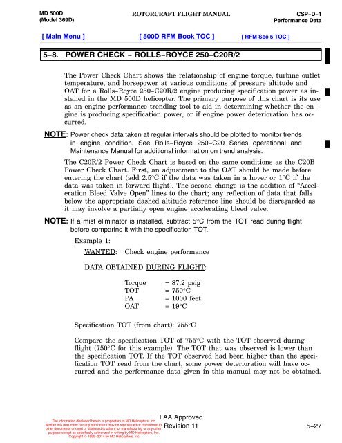 5â 8. POWER CHECK â ALLISON 250â C20R/2 - MD Helicopters