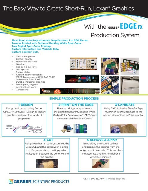 LexEDGE II - Gerber Scientific Products
