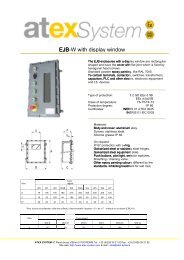 S. Junction and pulling boxes - Atex System