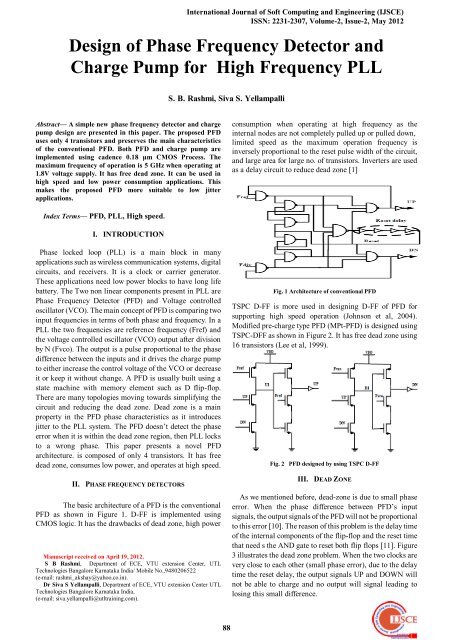Design of Phase Frequency Detector and Charge Pump for High ...