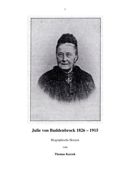 Julie von Buddenbrock 1826 - Gossner Mission