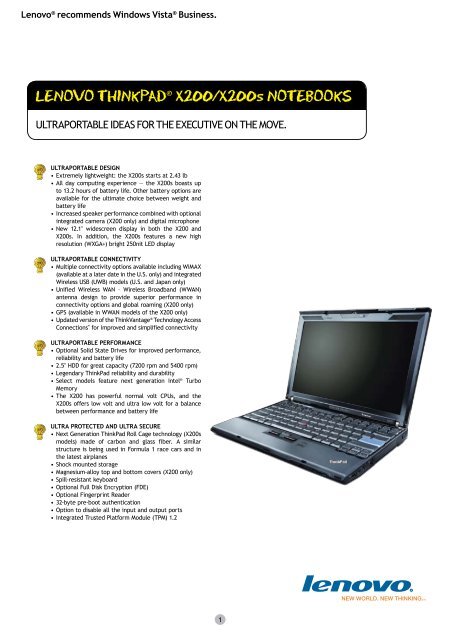 Lenovo Thinkpad X200 Laptop