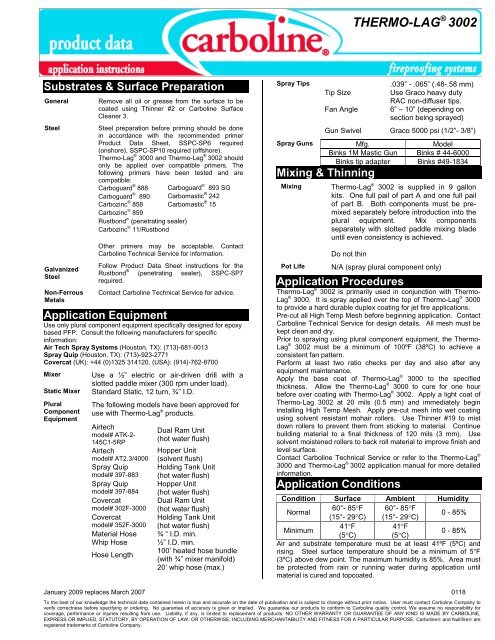 thermo-lag® 3002 - Carboline