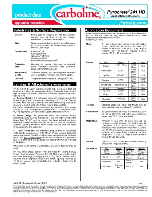 Pyrocrete 241 HD - Carboline