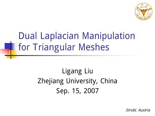 Dual Laplacian Editing and Morphing for Triangular Meshes