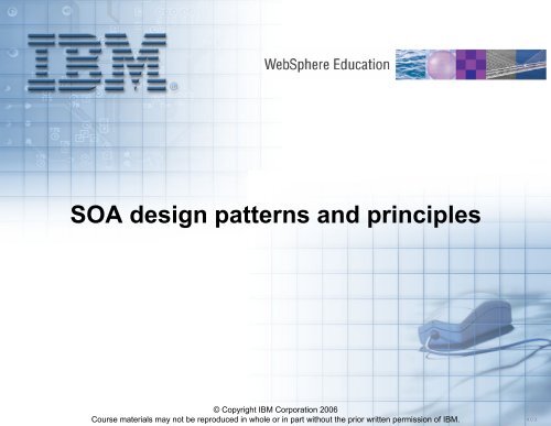 SOA Design Patterns and Principles - Crna Rupa