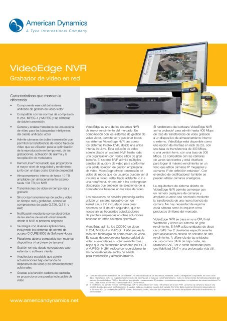 VideoEdge NVR - CCTV Center