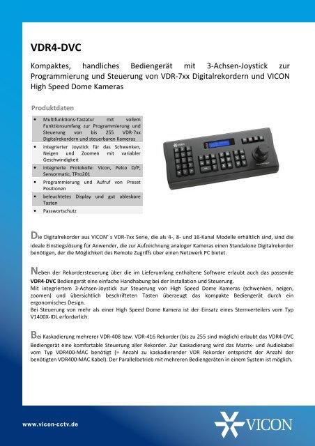 VDR4-DVC de (pdf)