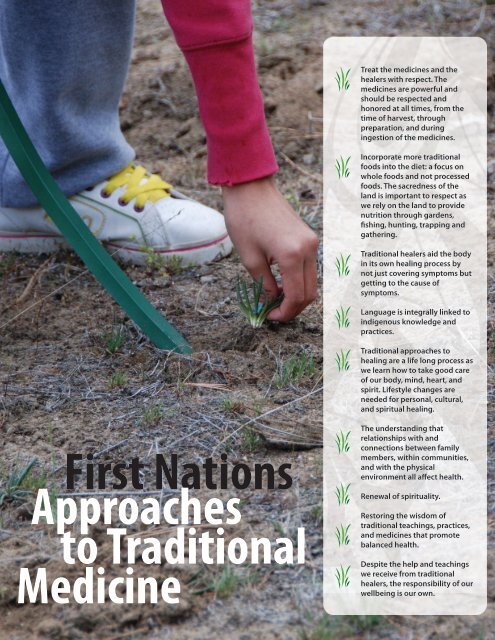 Traditional Medicine - First Nations Health Council