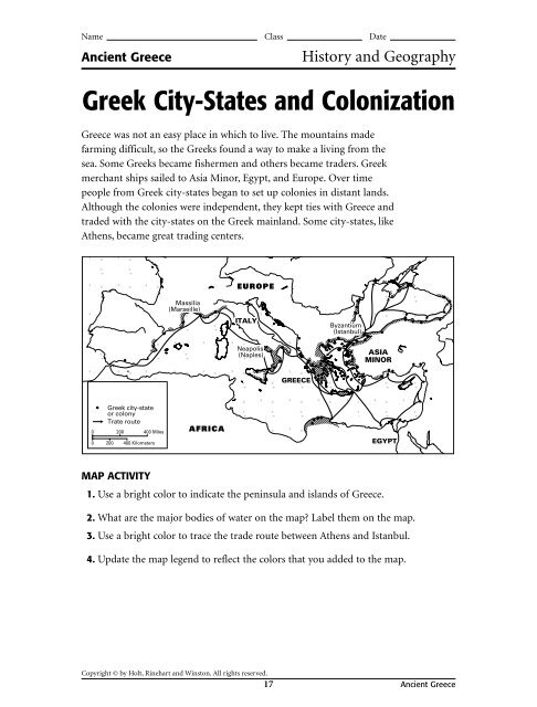 Greek City-States and Colonization