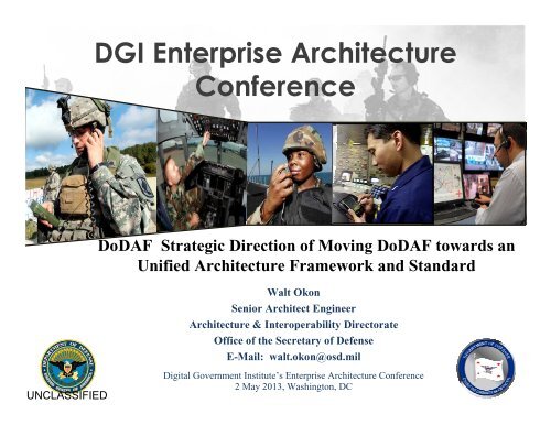 Unified Architecture Framework - Digital Government Institute