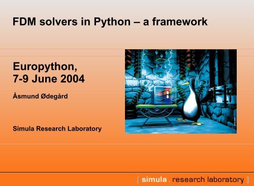 FDM solvers in Python - Simula Research Laboratory
