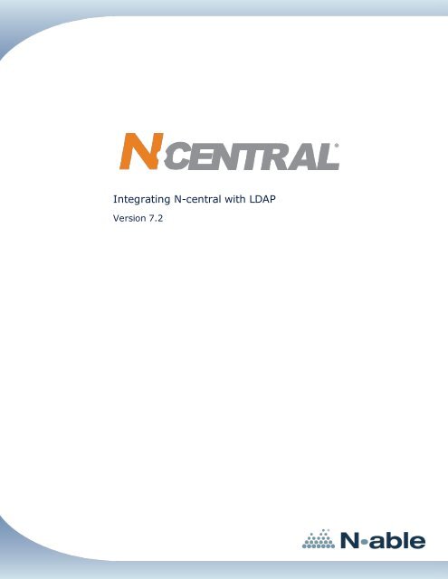Integration of N-central with LDAP - N-able Technologies