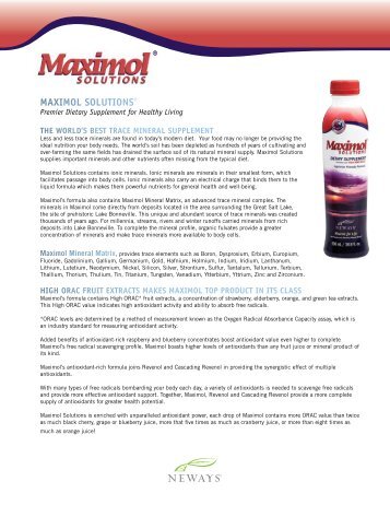 Maximol Magazines