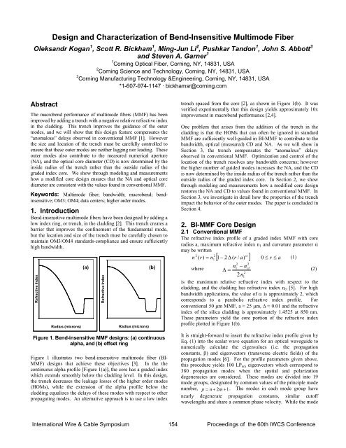 Design and Characterization of Bend-Insensitive Multimode Fiber