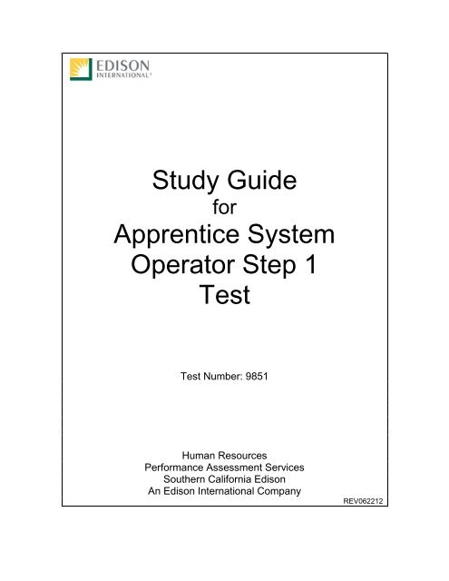 Apprentice System Operator (Step 1) - Edison International