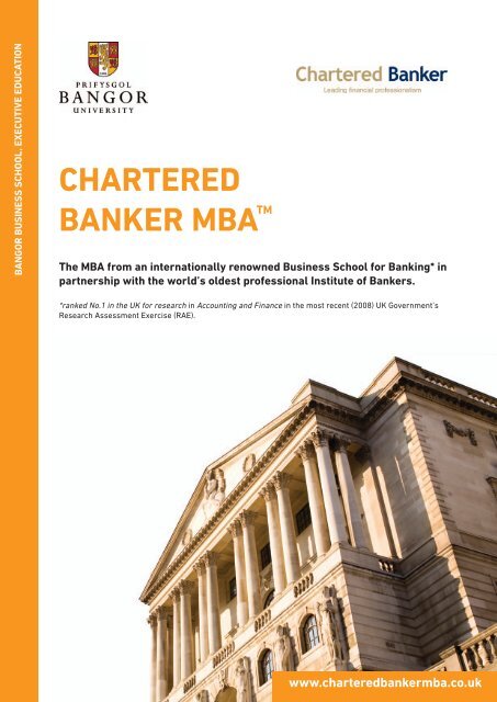 Chartered Banker MBA Brochure - ifs Malta