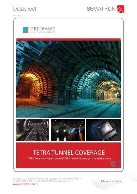 TETRA TUNNEL COVERAGE - Sematron UK Ltd.